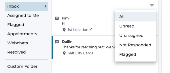 Message Inbox Overview